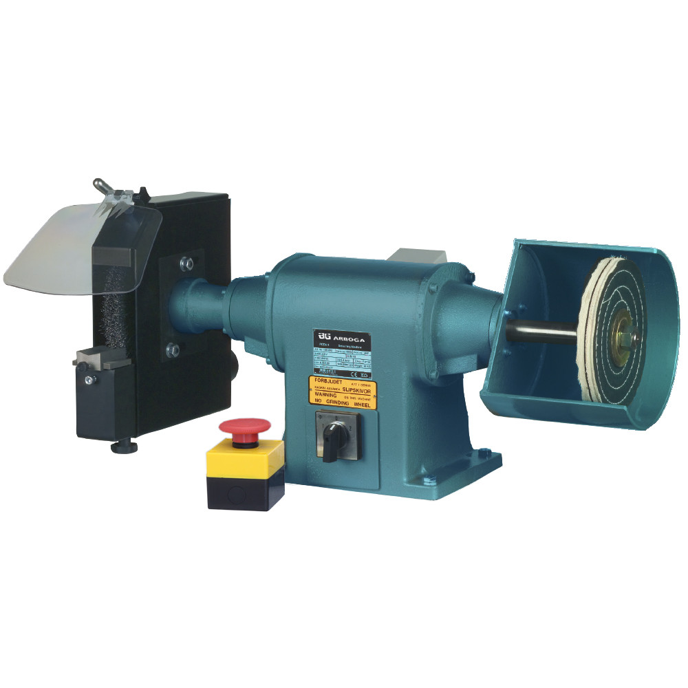 Arboga - Bench grinder with polishing wheel and wire brush