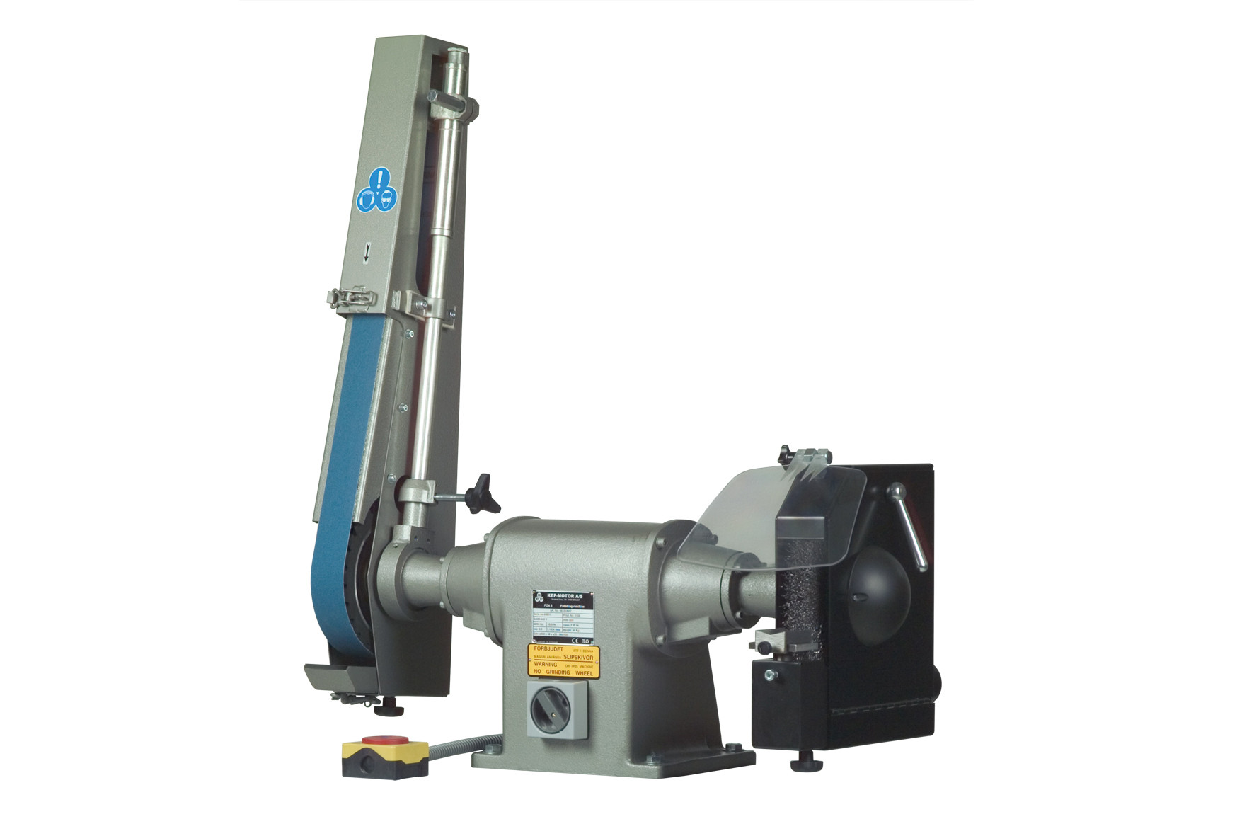 KEF Motors - PODA industrial deburring machine with belt arm